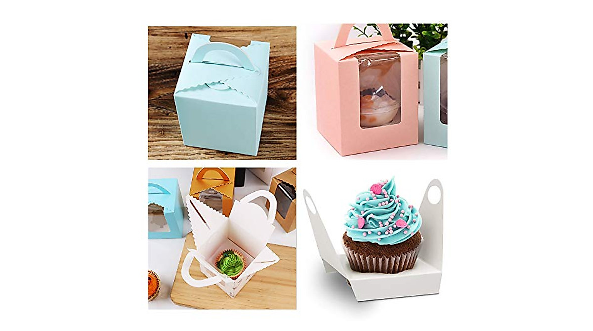 50 Pack Individual Cupcake Carrier - Easy & Portable