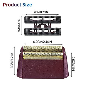 Professional 5 Star Series Finale Shaver Replacement Foil and Cutter Bar Assembly Compatible with wahl Foil Heads 7031-100/7043-100,Fit for #8061 8164 shaver (red 3 pack)