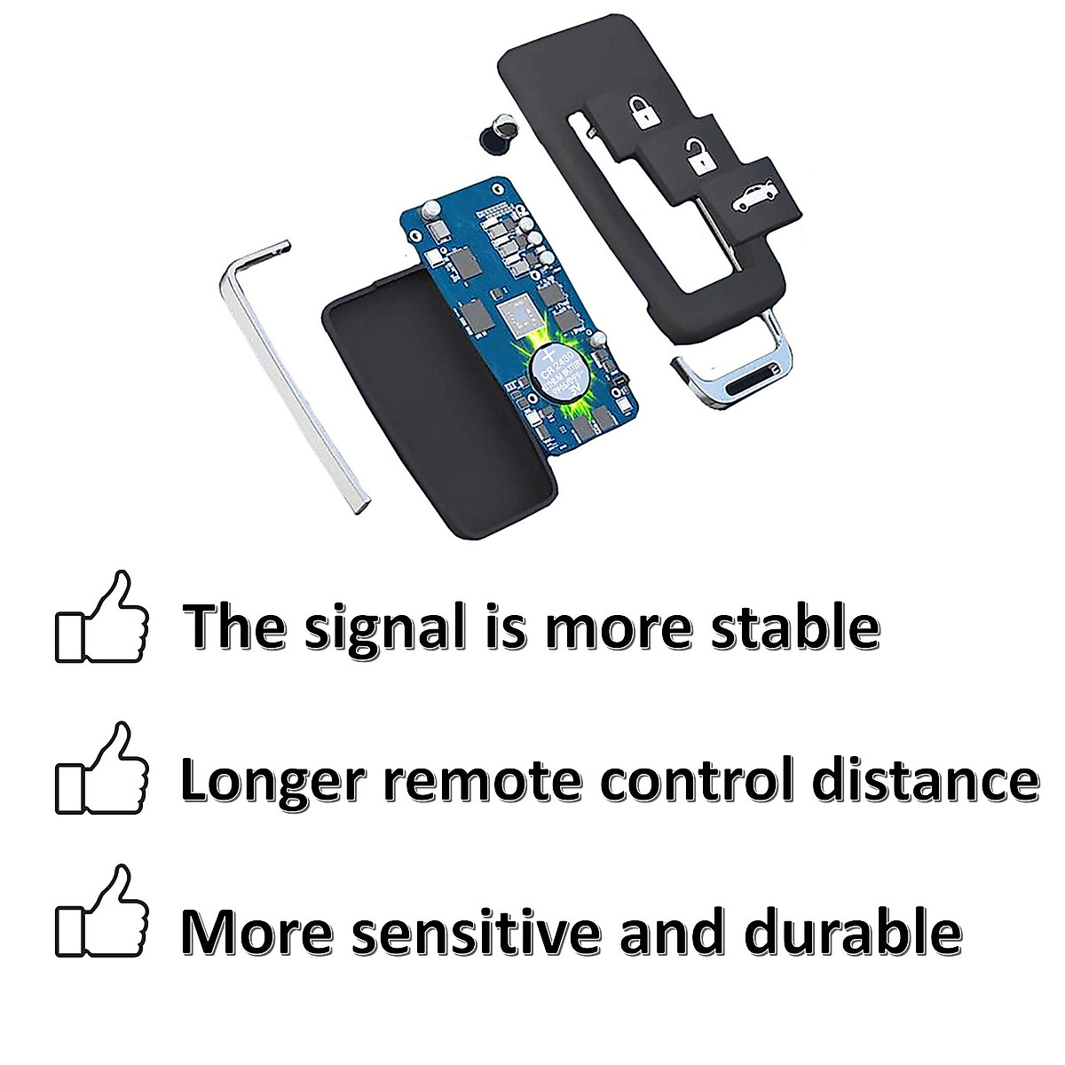 SKOANBE 5Pack CR2430 2430 ECR2430 3V Lithium Coin Battery