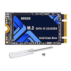 ROGOB 256GB M.2 SATA SSD 2242 NGFF B&M Key Internal Solid State Drive 6Gb/s for Desktop Laptop PC