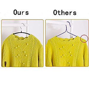 ShgHzz Premium PVC Coating Metal Hangers 20 Pack, Heavyduty, Non Slip Slimline, Suit Jacket T Shirt Hangers, Gold Hooks, Space Saving Clothes Hanger (Black)