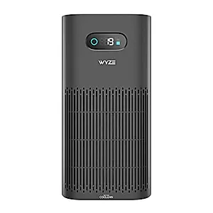 Wyze Air Purifier with Allergen Filter(Standard), for Home Large Room, HEPA 13, 21db Quiet Sleep Mode, 550 sq ft, Remove 99.97% Pet Hair, Pollen, Dust, Dander, Smoke, Smart WiFi Alexa Google, Black