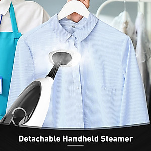 Secura Steam Mop 10-in-1 Convenient Detachable Steam Cleaner, White Multifunctional Cleaning Machine Floor Steamer with 3 Microfiber Mop Pads