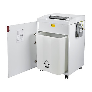 4005 Cross Cut Commercial Office Paper Shredder with Automatic Oiler, Continuous Operation, 37-39 Sheet Capacity, 44 Gal Bin, 20AMP Required