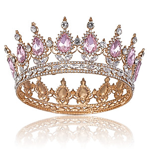 Princess Crowns and Tiaras for Little Girls - Crystal Princess Crown, Birthday, Prom, Costume Party, Queen Rhinestone Crowns