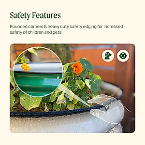 Vego garden Raised Garden Bed Kits, 17" Tall 9 in 1 8ft X 2ft Metal Raised Planter Bed for Vegetables Flowers Ground Planter Box-Pearl White