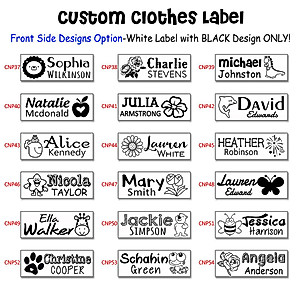 100PCS Custom Hanging Tag Wash Care Instruction Sew in Garment DIY Clothes Fabric Label 1.2×1.5" / 30×40mm