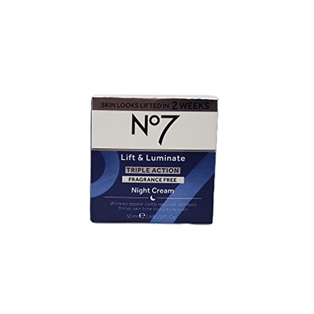 No. 7 No 7 Early Lift and Luminate Triple Action Fragrance Free Face Cream - Day and Night Bundle - 1.69 fl oz Each - Fragrance Free Day and Night Cream by No 7 - SPF 30 in Day Cream, White