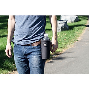 Spider Holster - SpiderMonkey Water Bottle Holder - Self Locking Belt Accessory Clip with Neoprene Drink Holster!