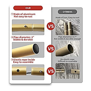 Round Backdrop Stand, 6.7ft Aluminum Balloon Arch Kit, Golden Circle Wedding Arch Frame, for Birthday Party, Graduation, Wedding and Bridal Shower Photo Background Decoration