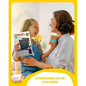 bravokids 2 Pack LCD Writing Tablet with Stylus, 8.5 inch Colorful Doodle Board Drawing Pad for Kids, Travel Games Activity Learning Toys, Birthday Gift for Age 3 4 5 6 7 8 Year Old Boys Girls