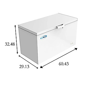 KoolMore SCF-16C Chest Freezer, 16 cu. ft, White & J-B Weld WaterWeld, 1 Hour Cure, Epoxy Putty Stick - 2 Pack, Off-White (8277-2)