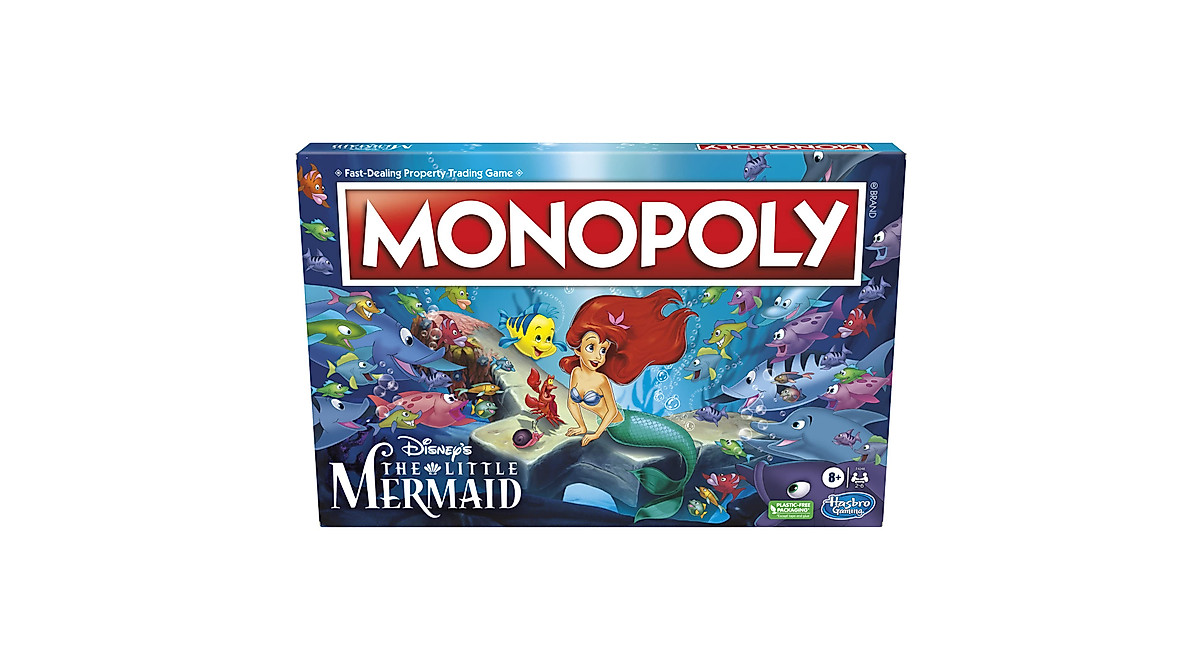 The Little Mermaid Monopoly Game – Disney Family Board Game for Kids & Fans