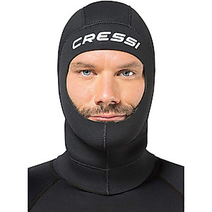 Cressi Solo Hood w/Bib 2 mm, Black, XL