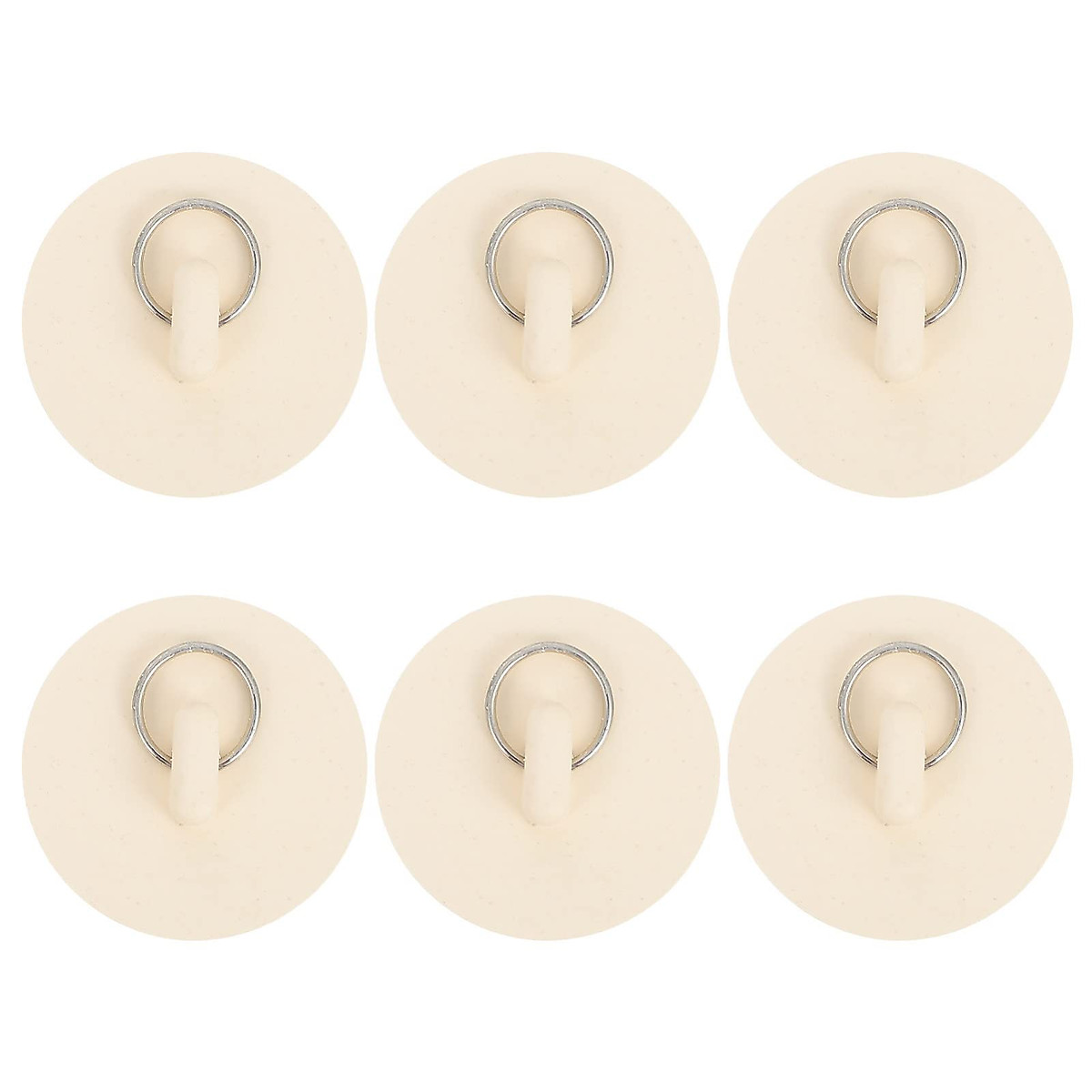 POPETPOP Rubber Sink Stoppers 6 Pack- Drain Stopper Sink Plug with Hanging Ring Anti Clogging Bath Tub Plug Sink Drain Stopper for Kitchen Bathroom Bathtub, 1 inch 25-28 mm