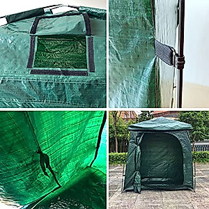 Outdoor Bike Storage Shed Upgrade Oxford Fabric Waterproof Garden Pool Storage Sheds Huts Portable Storage Tent Space Saving All Season Reusable Bike Shed