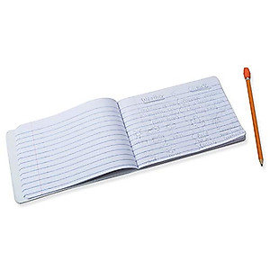 Pacon Junior Composition Book, 3/8" Ruled 5" x 7-1/2", 100 White Sheets , 6 Count