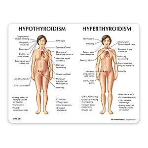 Thyroid Model Set | Human Body Anatomy Replica of Thyroid w/Diseases for Doctors Office Educational Tool | GPI Anatomicals