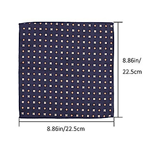 driew 11 Pcs Men Suit Pocket Square Handkerchiefs with Assorted Pattern