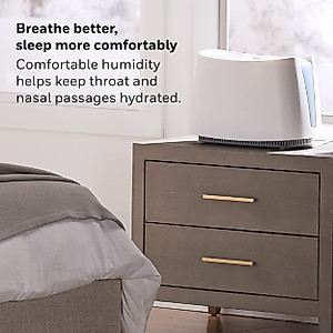 Honeywell Cool Moisture Humidifier, Medium Room, 1 Gallon Tank, White – Invisible Moisture Humidifier for Baby, Kids, Adult Bedrooms – Quiet and Easy to Clean with UV Technology for Everyday Comfort