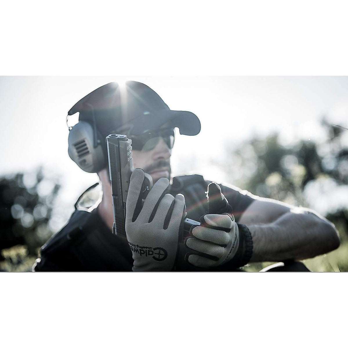 Caldwell Small/Medium Ultimate Shooting Golves with Breathable Material, Padding, and Touch Control for for Target Shooting, Range, and Hunting