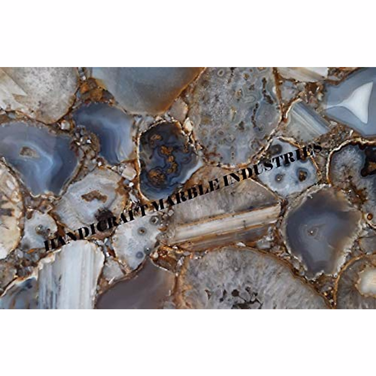 Agate Table, Wild Agate Stone Table, Rectangle Agate Table, Agate Stone Table Home Decor, Customize Sizes 24X48