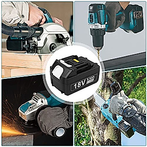 ARyee 2Pack Upgrade 18V 5.0Ah Li-ion Battery Replacement for Makita Lithium-Ion Battery Compatible with Makita BL1840 BL1850 LXT-400 BL1860 BL1815 BL1830