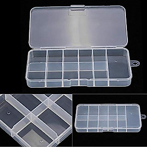 Nail Tip Box Plastic Nail Art Empty Storage Case Holder Container Box Tool for Home Nail Salon