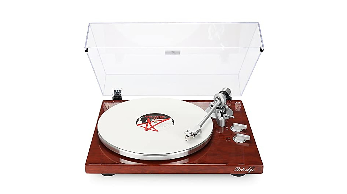 Bluetooth Turntable with Vinyl Recording & Adjustable Counterweight