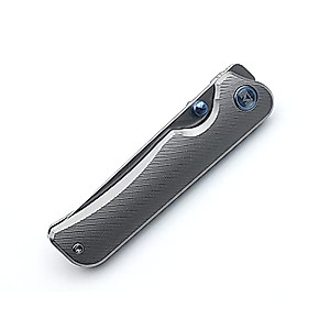 Miguron Knives Pagos II Folding Knife 3.25" M390 Blade Titanium Handle Pocket Knife MGR-607TGYII