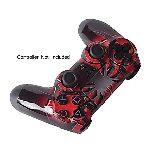 GameXcel Skins Compatible with PS4 Controller - Stickers Compatible with Playstation Dualshock 4 - Decals Cover Skin Accessories Compatible with PS4 Slim Controllers - Widow Spider