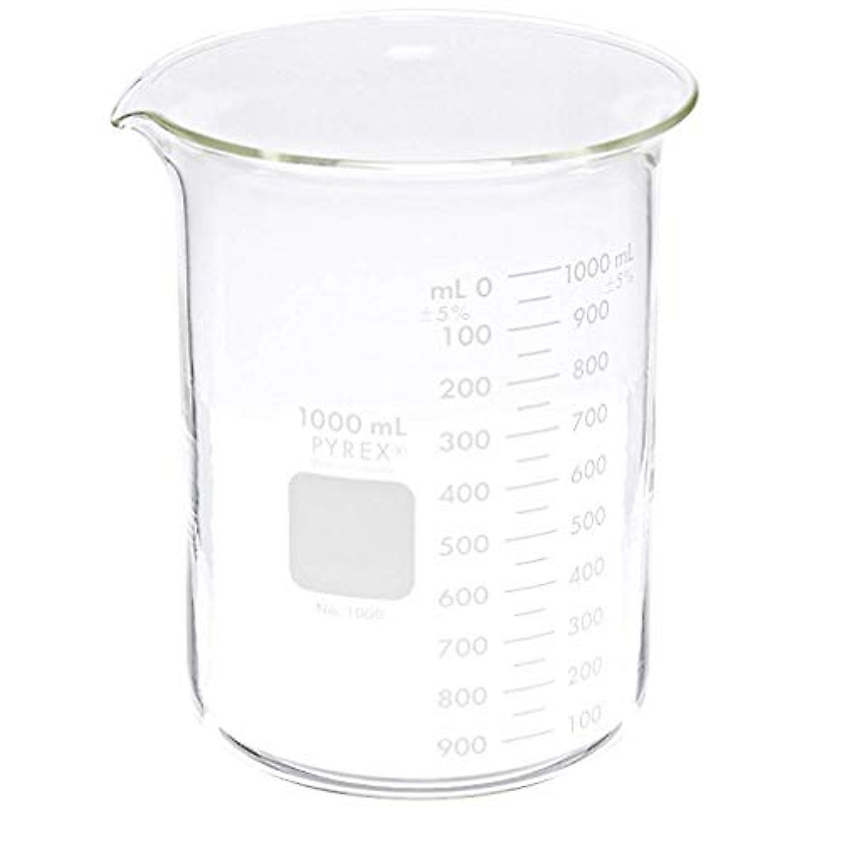 Pyrex 1000-1LCNpk Griffin Low Form 1000 mL Beaker Graduated 6Pk (Pack of 6)