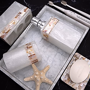 CZDYUF Resin Toilet Mouth Cup Kit Bathroom Electric Toothbrush Set Bathroom Set