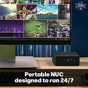 Intel NUC NUC11PAHi7 Mini PC, Quad-Core i7, NVMe SSD, 32GB RAM, 1TB NVMe, WiFi 6, BT 5.0, Thunderbolt 3, 8K Support, Quadruple Monitor Capable - The Ultimate HTPC Solution for High-Performance!
