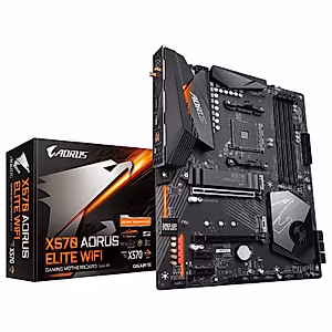 GIGABYTE X570 AORUS Elite Wi-Fi (AMD Ryzen 3000/X570/ATX/PCIe4.0/DDR4/Intel Dual Band 802.11AC Wi-Fi/Front USB Type-C/RGB Fusion 2.0/M.2 Thermal Guard/Gaming Motherboard)