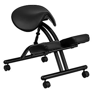 Kneeling Chairs Ergonomic Saddle Posture Correction Kneel Stool Home Office Chair Comfortable Computer Chair Relieving Back and Neck Pain (Size : 60×46×50cm)