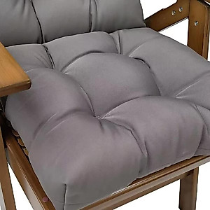 Yefound Patio Chair Cushion for Adirondack, Waterproof Tufted High Back Rocking Chair Cushion, Indoor and Outdoor Furniture Seat Chair Cushions Pads with Ties (Teal)