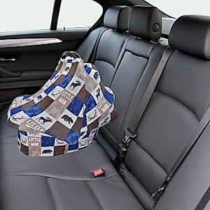 Terriboo Nursing Cover for Newborn Breastfeeding Multi Use Infant Stroller Canopy Unisex Baby Car Seat Cover High Chair Cover Shopping Cart Cover for Baby Boy and Girl (Brown)