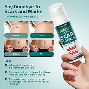 Silicone Scar Cream Gel for Scars: Medical Grade Silicone for Old and New Scars