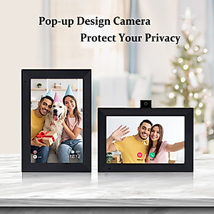 Digital Picture Frame 10.1 Inch Smart WiFi Digital Photo Frame IPS HD Touch Screen Video Call Photo Frame with 16GB Storage, Auto-Rotate, Easy Setup to Share Photos or Videos Remotely via AiMOR APP