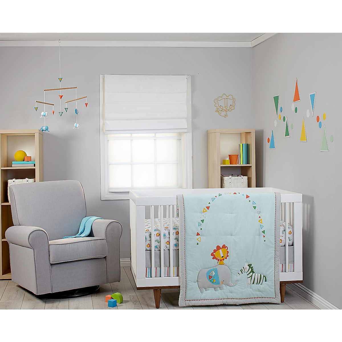 Zutano Juba 5 Piece Crib Set, Multi-Colored