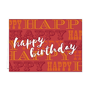 Canopy Street Snappy Birthday Cards / 36 Note Cards And Envelopes / 6 Colorful Birthday Designs / 4 5/8" x 6 1/4" Birthday Greeting Cards With Blank Inside