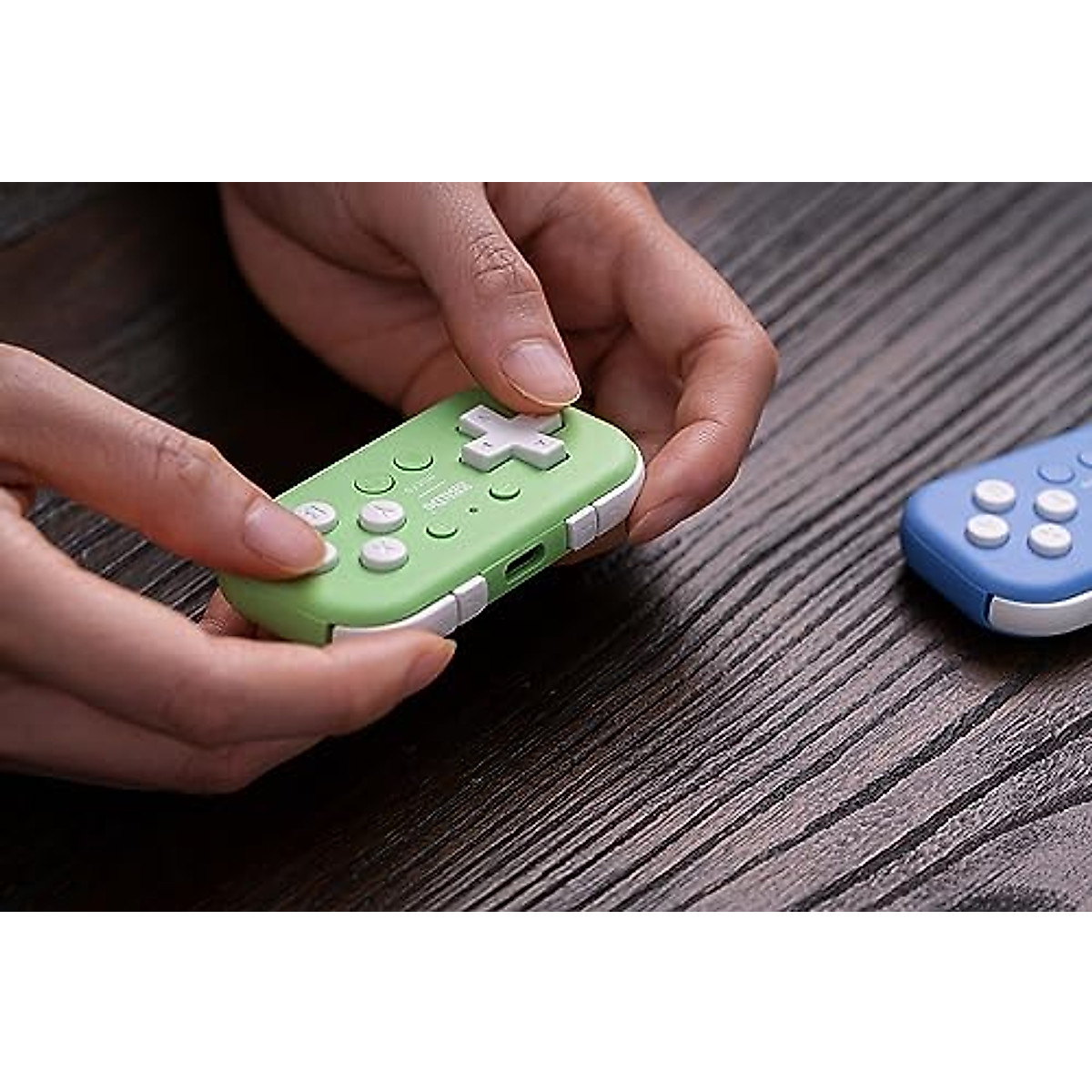 8Bitdo Micro Bluetooth Gamepad Pocket-sized Mini Controller for Switch, Android, and Raspberry Pi, Supports Keyboard Mode (Green)
