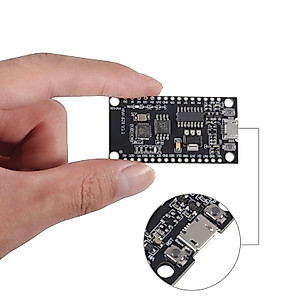 AITRIP 6PCS NodeMCU V3 Lua WiFi Module Integration of ESP8266 + Extra Memory 32M Flash, with PCB Antenna and USB-Serial CH340G Compatible with Arduino NodeMcu Lua CH340