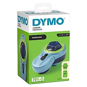 Dymo Junior Home Embossing Label Maker | 42 Character Wheel with Large Knob | No Batteries Required