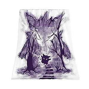 HAFSUM Cute Anime Blanket Cozy Warm Fleece Throw Blanket Lightweight Blankets and Throws for Men and Women 60"x50"
