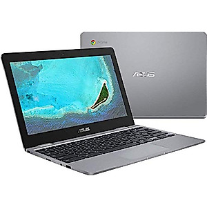 ASUS 11.6" Chromebook 4GB RAM 16GB eMMC Flash Memory Gray (Renewed)
