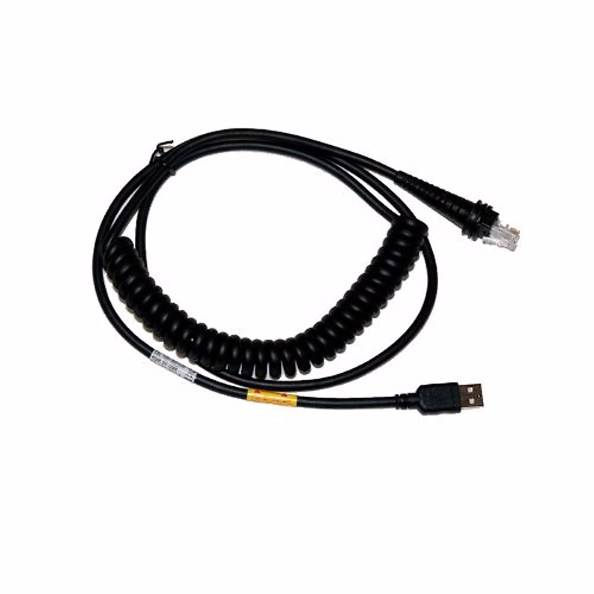 Honeywell CBL-500-300-C00 USB Coiled Cable, Type A, 5V Host Power, 3 m/9.8-ft. Length, Black