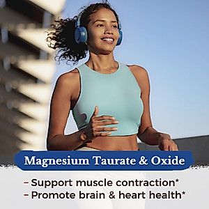 Vitalitown Magnesium Complex Supplement | 300mg Elemental Magnesium | Magnesium Citrate Glycinate Taurate Malate | Non-GMO, No Gluten, 90 Vegan Magnesium Capsules for Bone Muscle Brain Heart