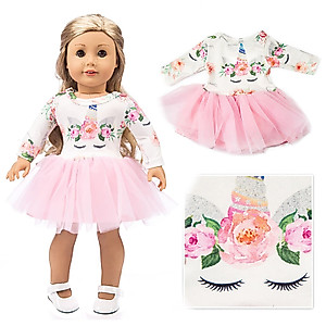 18inch Doll Clothin Summer Breeze Series for American Girls or Boys (Pink Yarn Skirt)